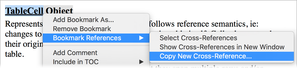 Nisus Writer Pro tour - Bookmarks and Cross-References