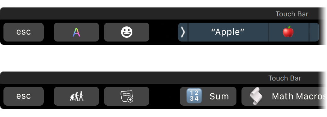 Nisus Writer Pro tour - Toolbar and Touch Bar